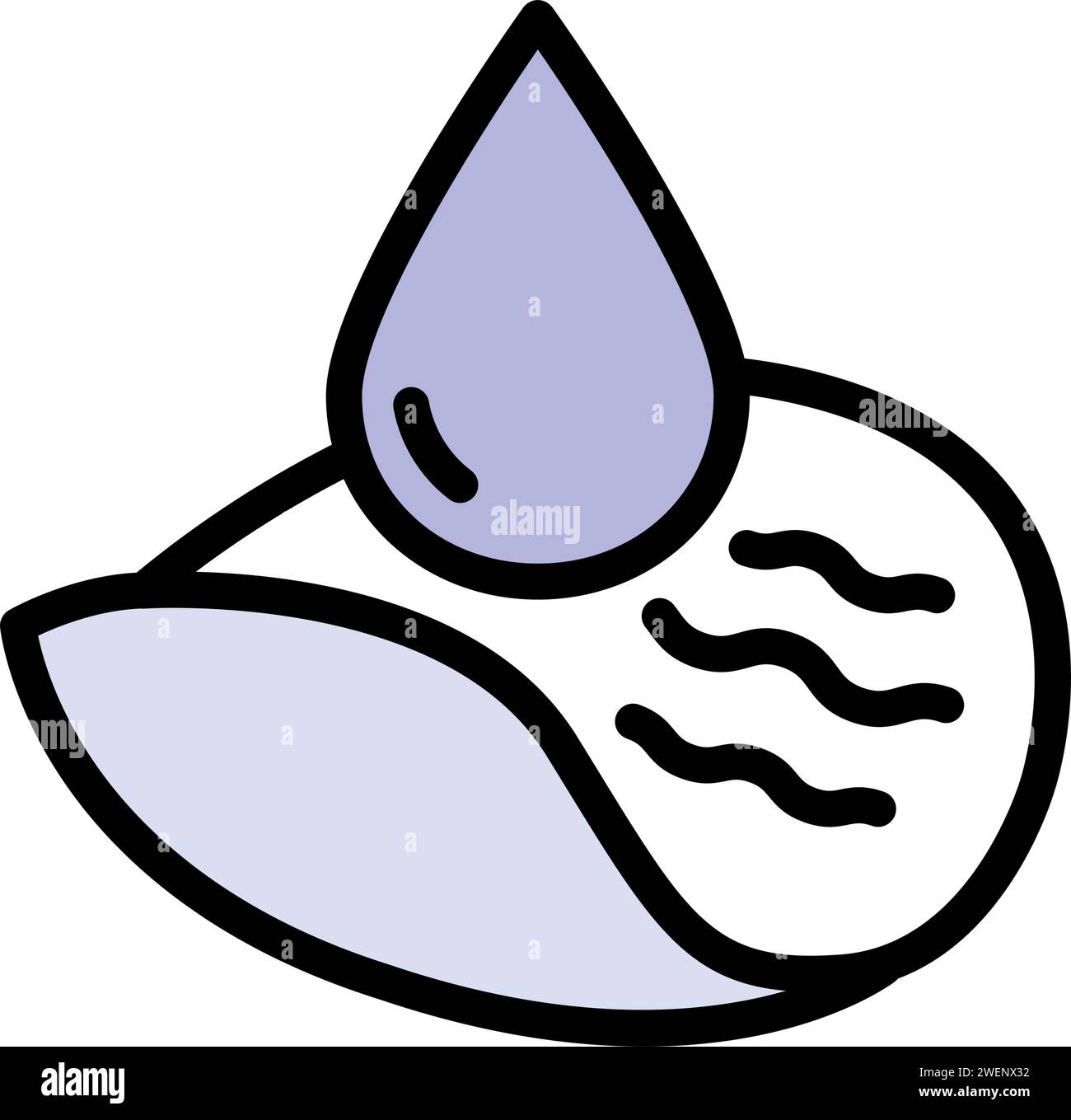 Cotton pads color icon. Simple style sign for mobile concept and web ...