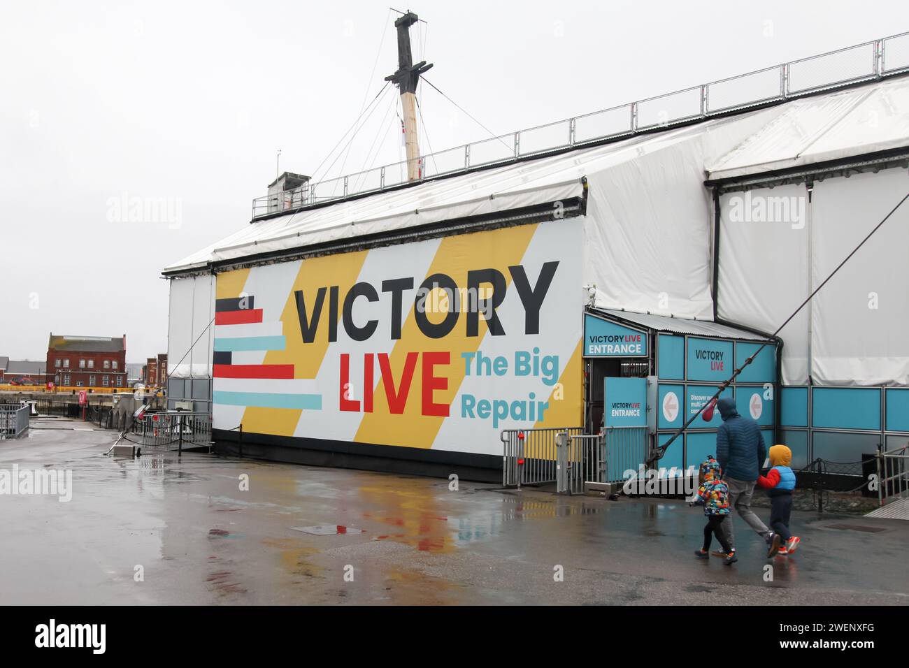 Portsmouth Historic Dockyard, Victory Live restoration project, The Big ... Portsmouth Historic Dockyard, Victory Live restoration project, The Big ...