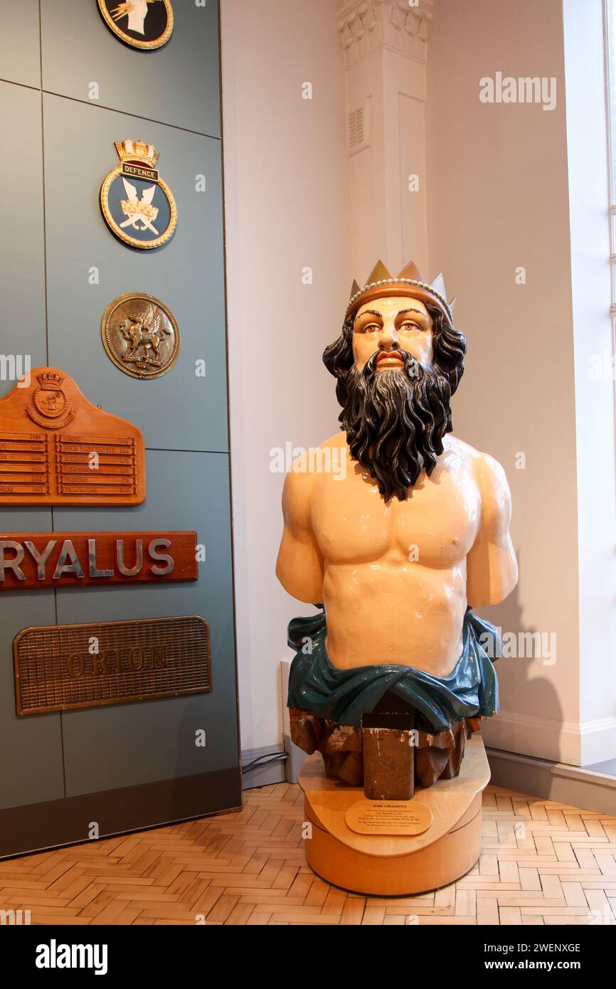 HMS Grampus, The Figurehead Gallery, Portsmouth Historic Dockyard Stock ...