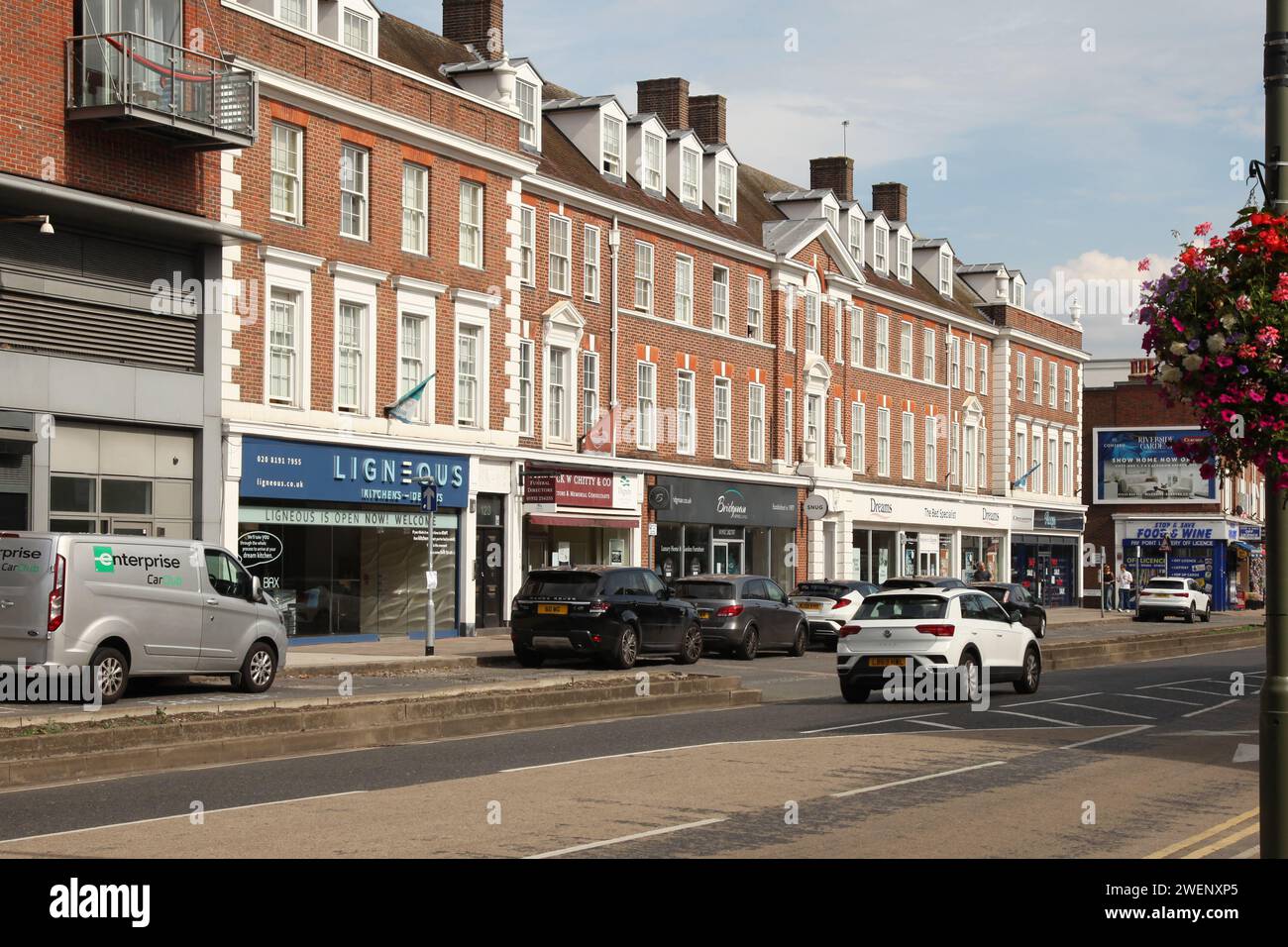 Walton on Thames high street Stock Photo - Alamy