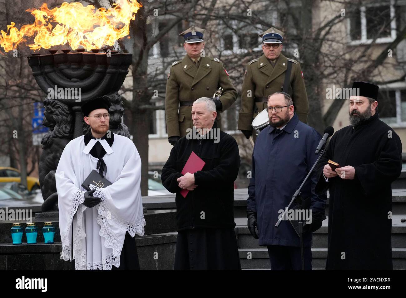 Leaders of various religions attend ceremonies on the eve of the 79th ...