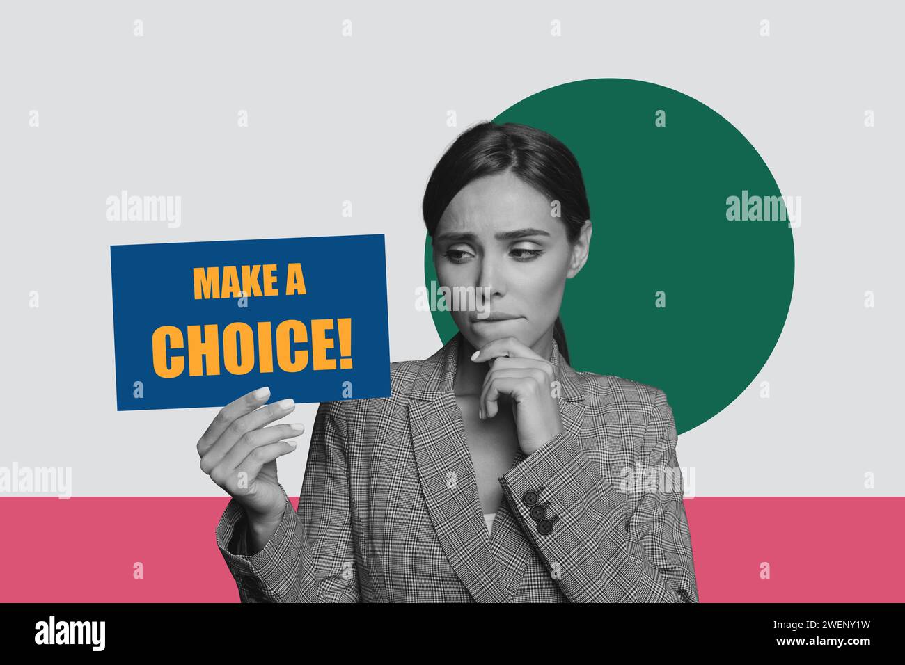 Illustration collage choice hi-res stock photography and images - Alamy