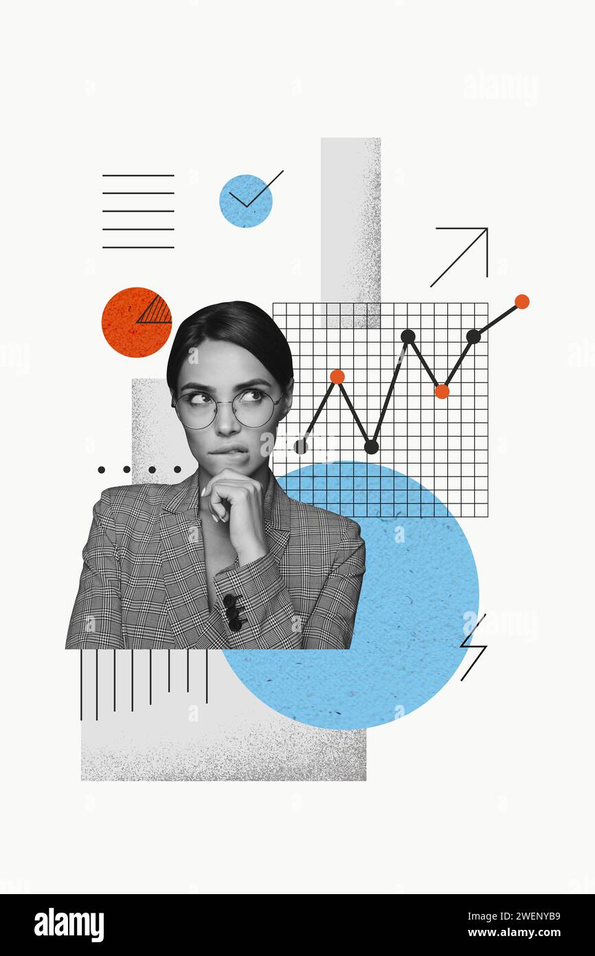 Contemporary art collage financial Cut Out Stock Images & Pictures - Alamy