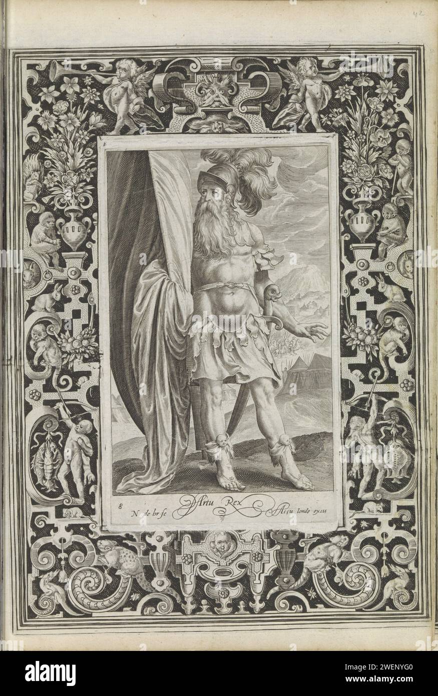 Koning Arthur, 1582 - 1635 print King Arthur, a famous general from the ...
