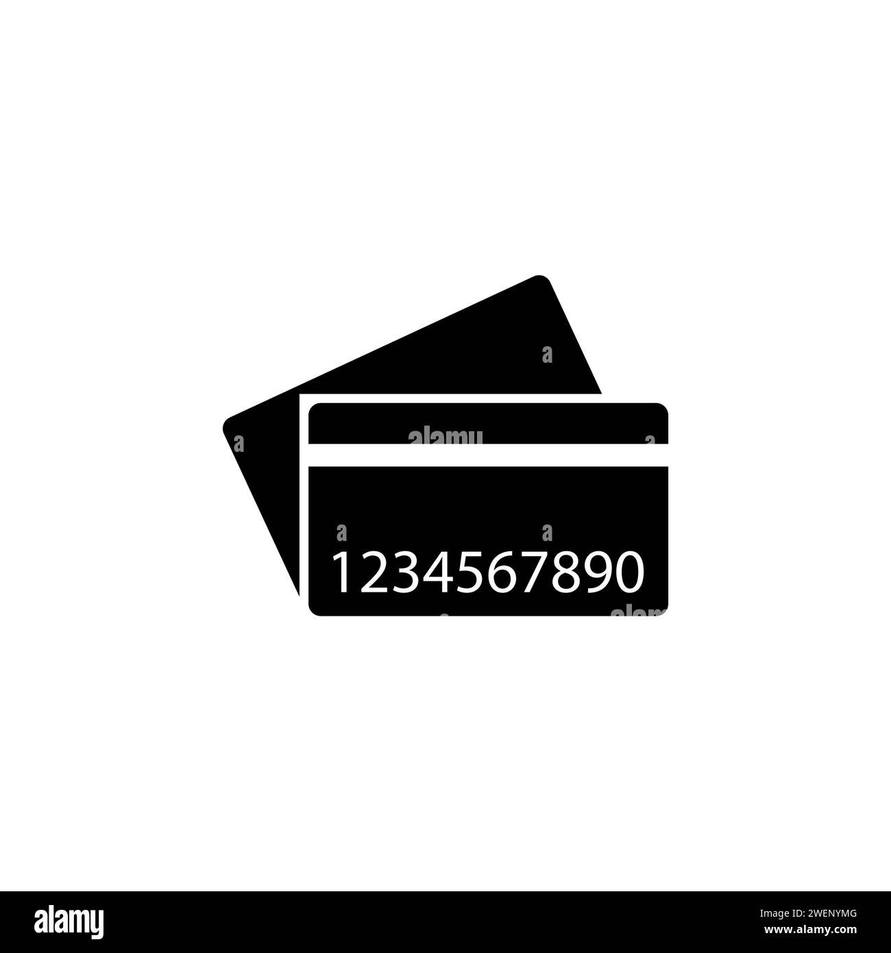 Credit Cards Payment flat vector icon. Simple solid symbol isolated on ...
