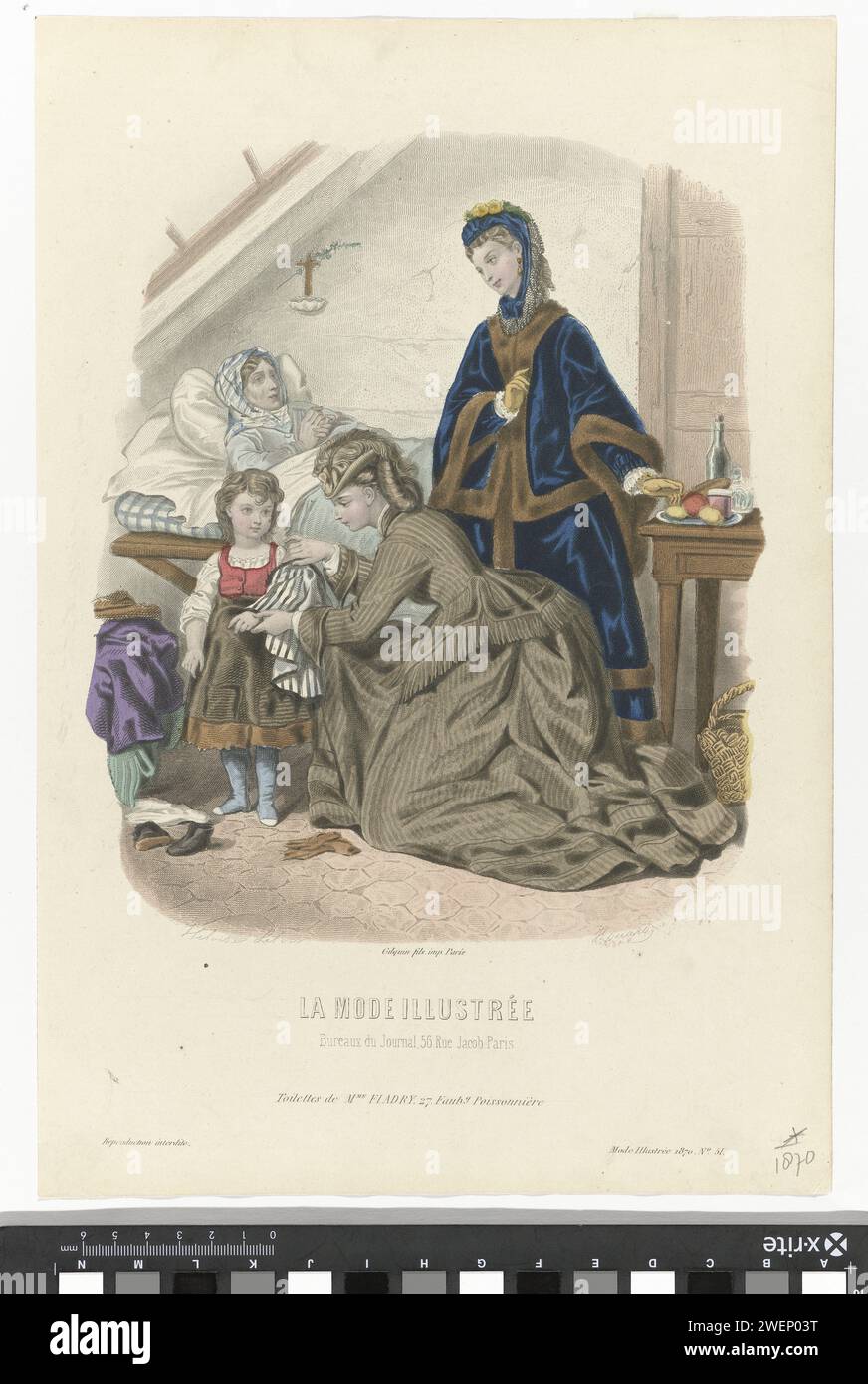 Illustrated fashion, 1870, No. 51: toilets of Mme Fladry (...), 1870 ...