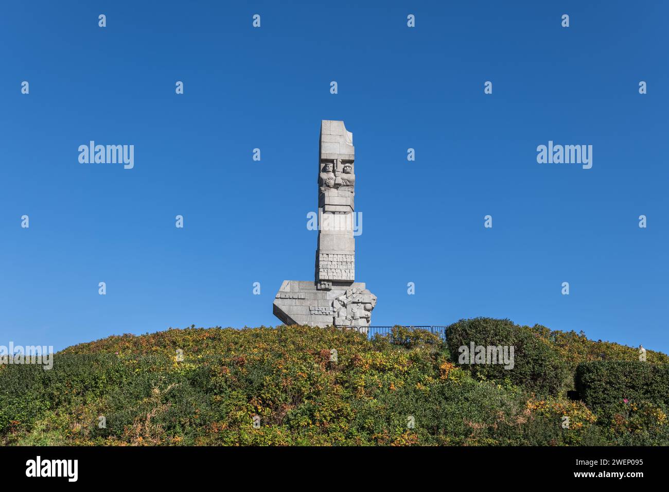 The Westerplatte Monument in Gdańsk, Poland, commemorates Polish ...