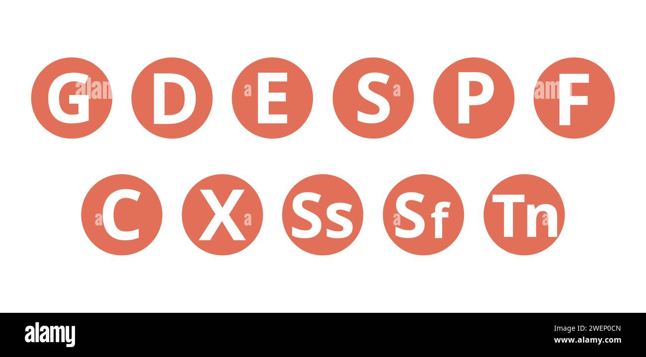 Set of Allergen Presence Symbols Stock Vector Image & Art - Alamy