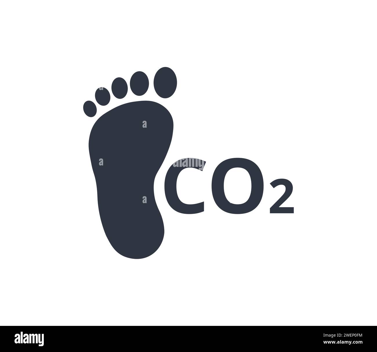 Reduce Carbon Footprint Symbol Stock Vector Image & Art - Alamy