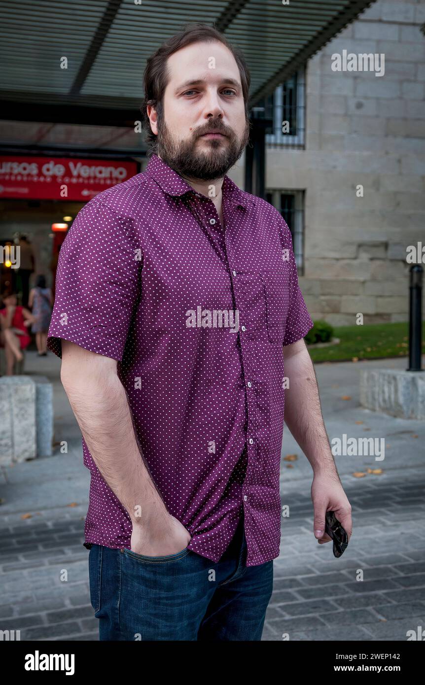 Portrait of the Spanish screenwriter, producer and film director Carlos ...