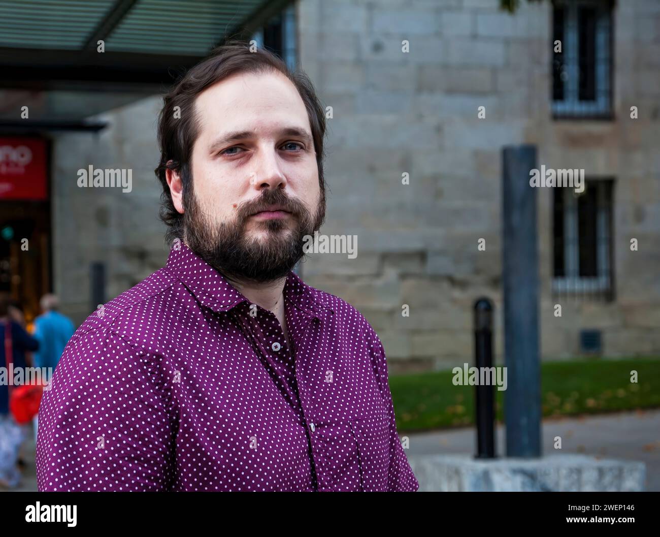 Portrait of the Spanish screenwriter, producer and film director Carlos ...
