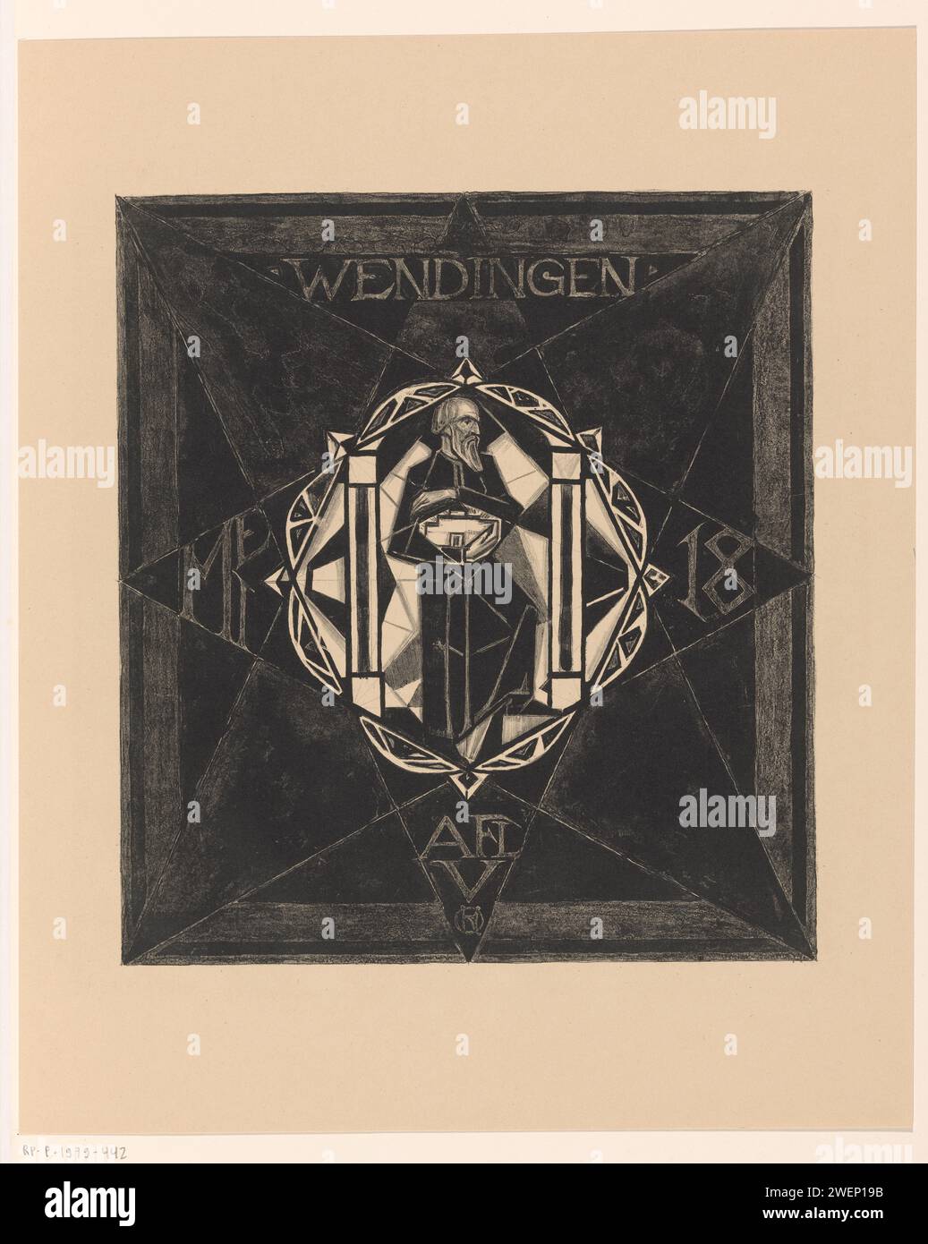 Cover design for: Wendingen, 1918, Richard Nicolaüs Roland Holst, 1918 ...