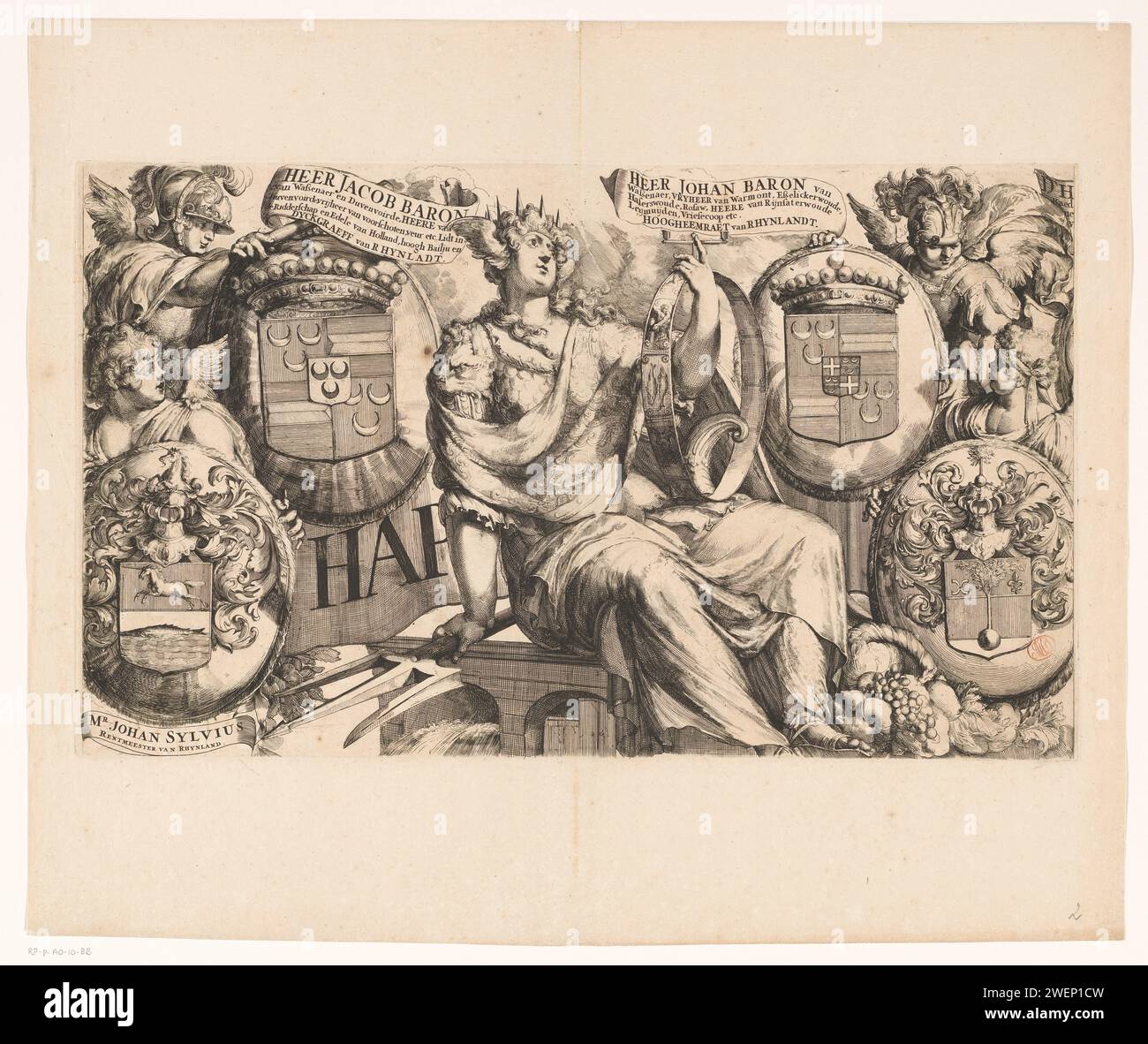 Map of the Water Board of Rijnland (second part), Romeyn de Hooghe ...