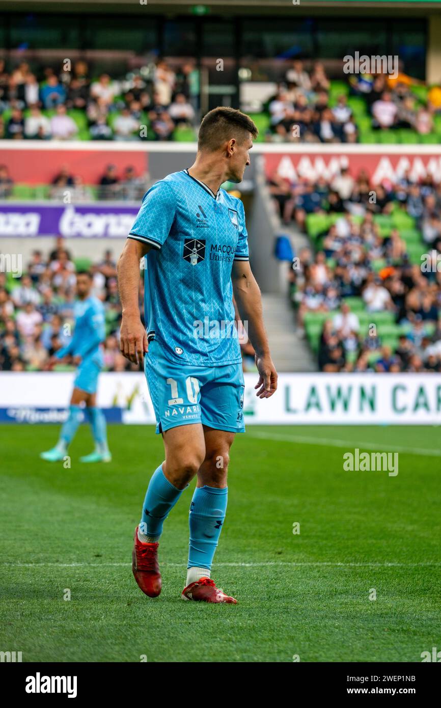 Melbourne, Australia. 26 January, 2024. Sydney FC Forward Joseph Lolley ...