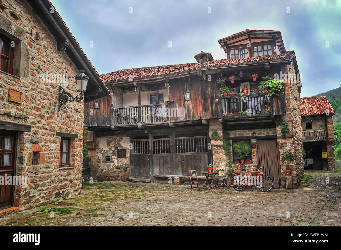 A well-preserved traditional washhouse in the heart of a Spanish ...