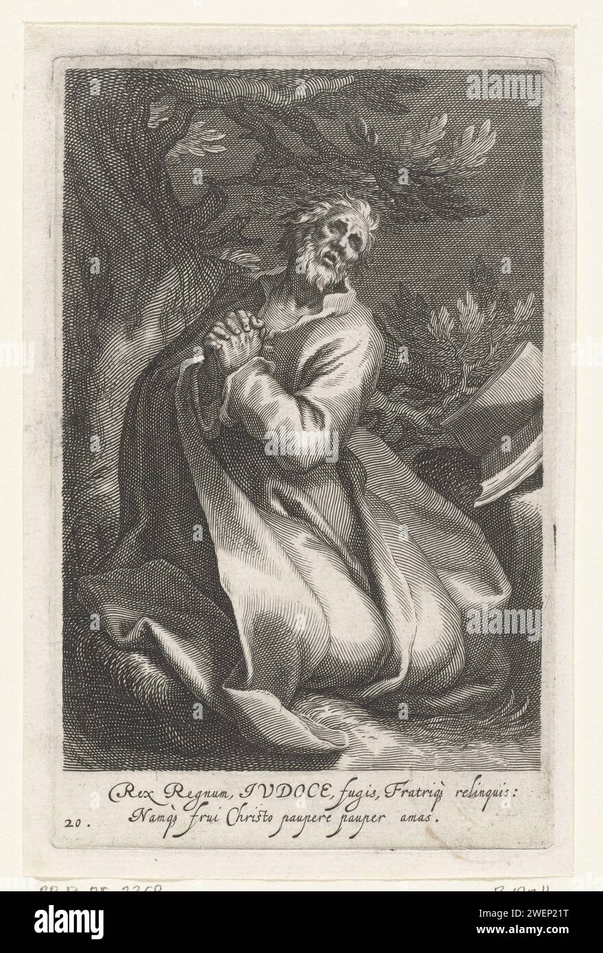 Holy Jodocus van Ponthieu, Boëtius Adamsz. Bolswert, after Abraham ...