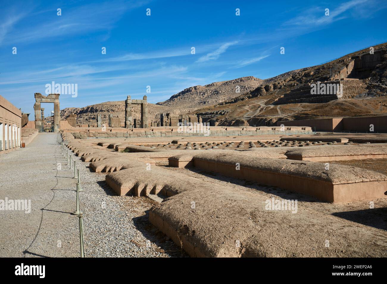 Ruins of Persepolis, ceremonial capital of the Achaemenid Empire (550 ...