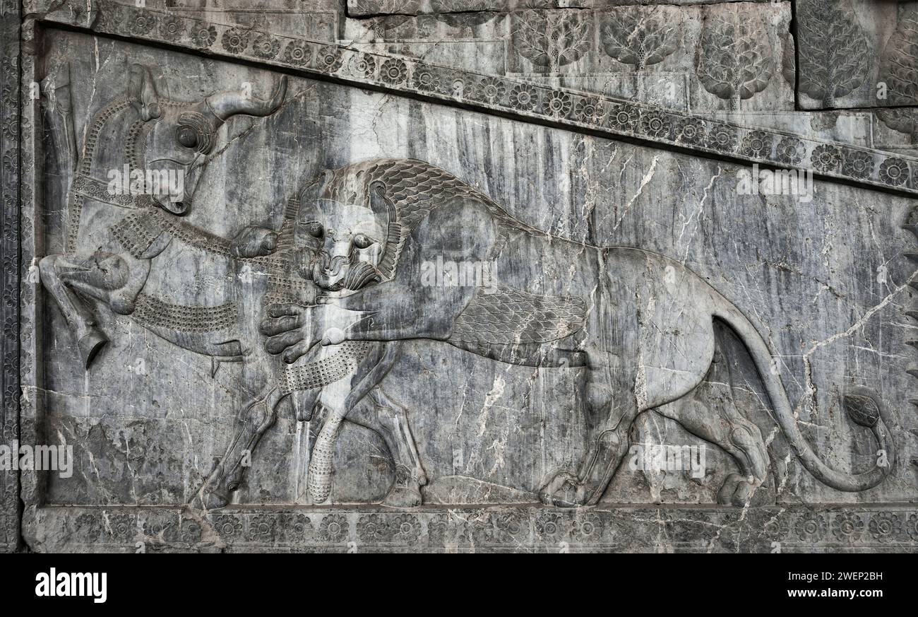Carvings ancient bull hi-res stock photography and images - Alamy