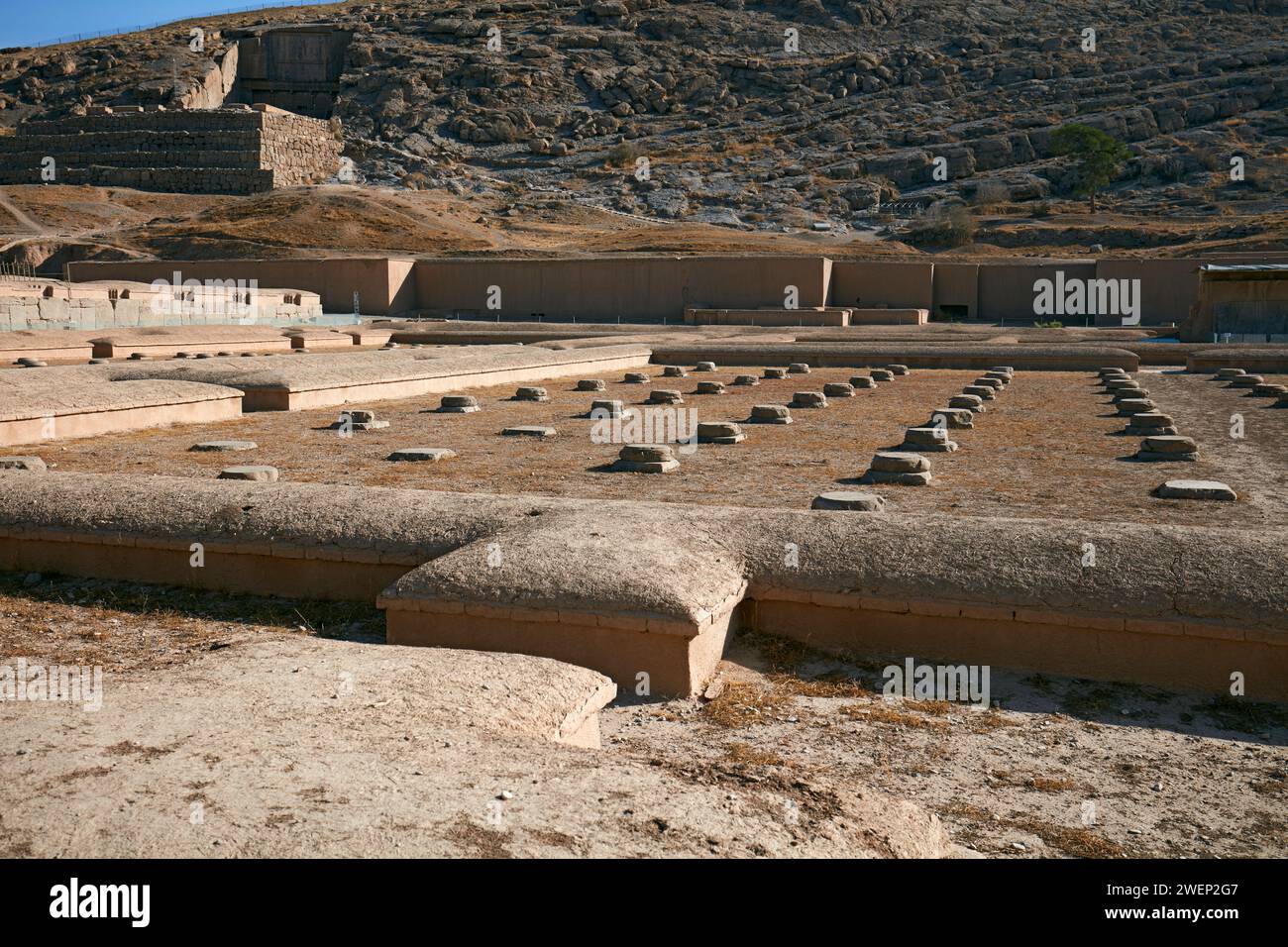 Ruins of the Treasury of Persepolis, ceremonial capital of the ...