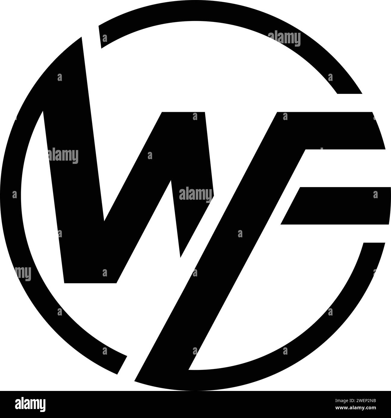 Monogram logo hi-res stock photography and images - Alamy