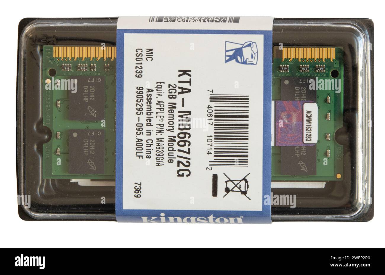 Laptop dimm memory module - SODIMM memory modules - in protective packaging isolated on white ...