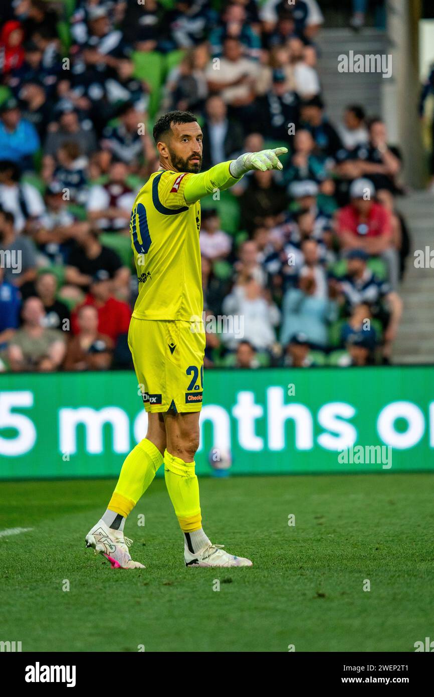 Melbourne, Australia. 26 January, 2024. Melbourne Victory FC Goalkeeper ...
