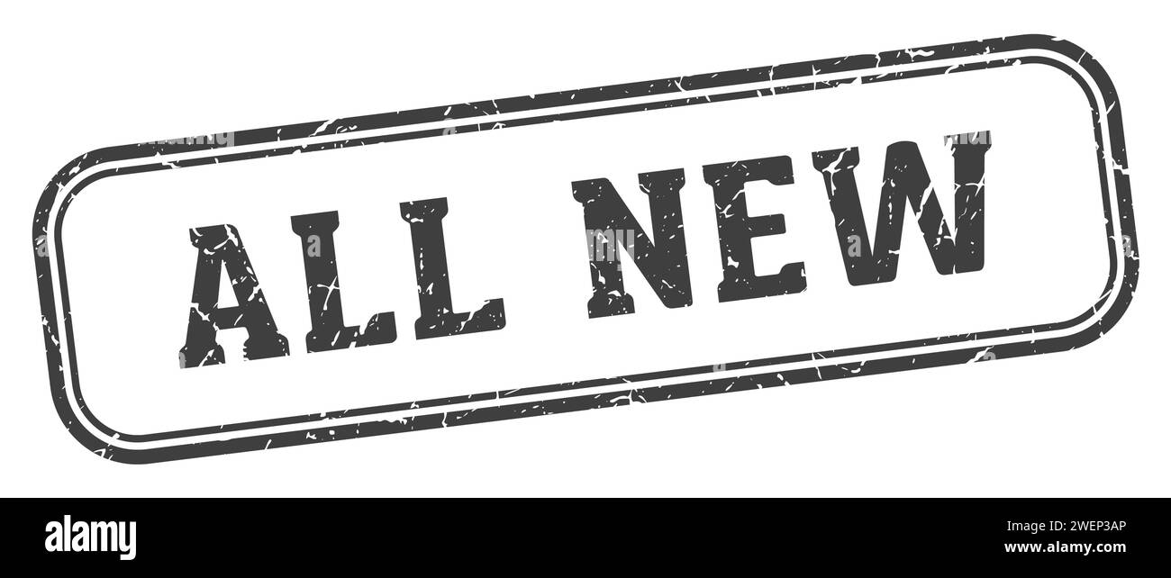 all new stamp. all new rectangular stamp isolated on white background ...