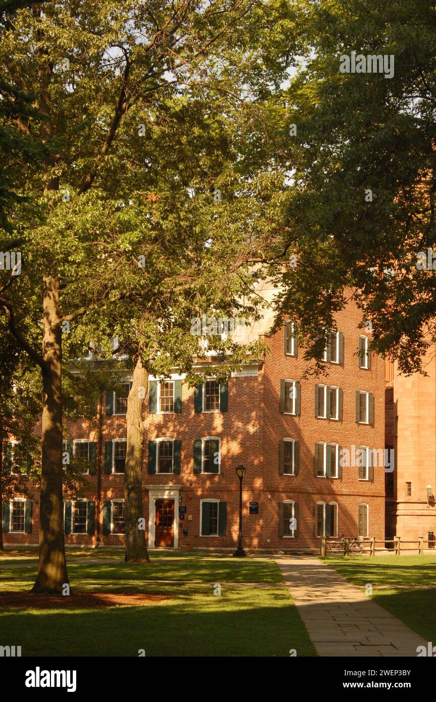 Connecticut Hall is a historic brick dormitory on the campus of Yale ...