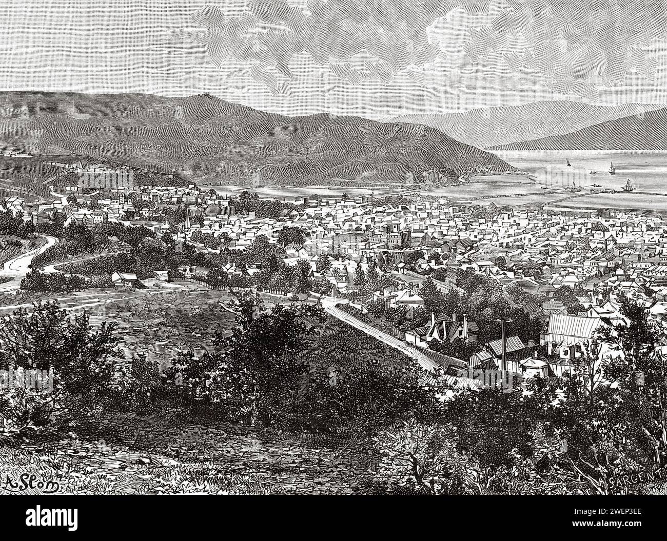 Dunedin town and bay hi-res stock photography and images - Alamy