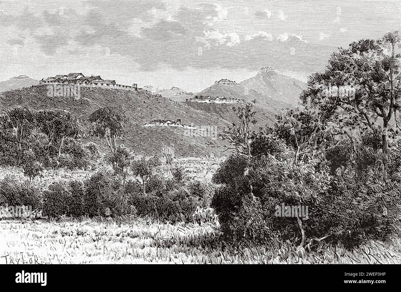 Chinese forts in the hills, Vietnam, Indochina, Asia. Thirty months in ...