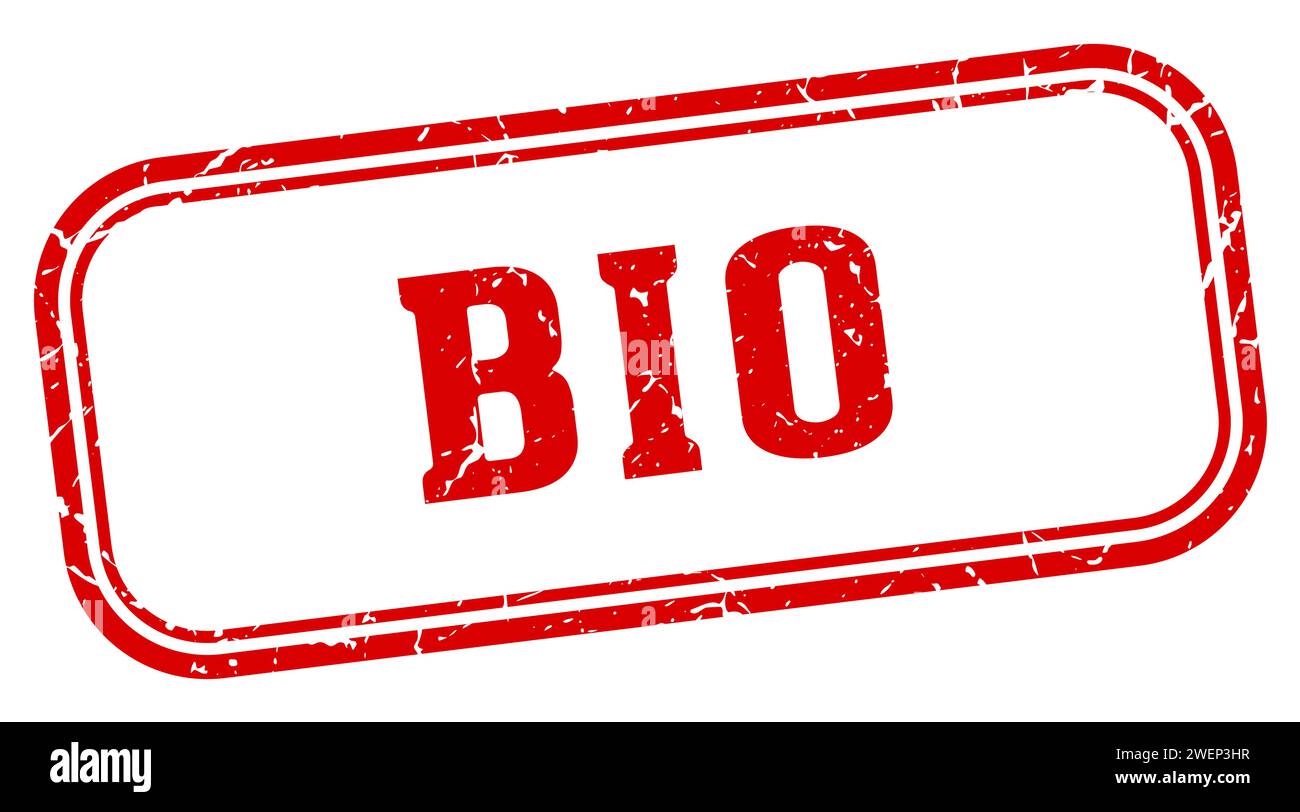 bio stamp. bio rectangular stamp isolated on white background Stock ...