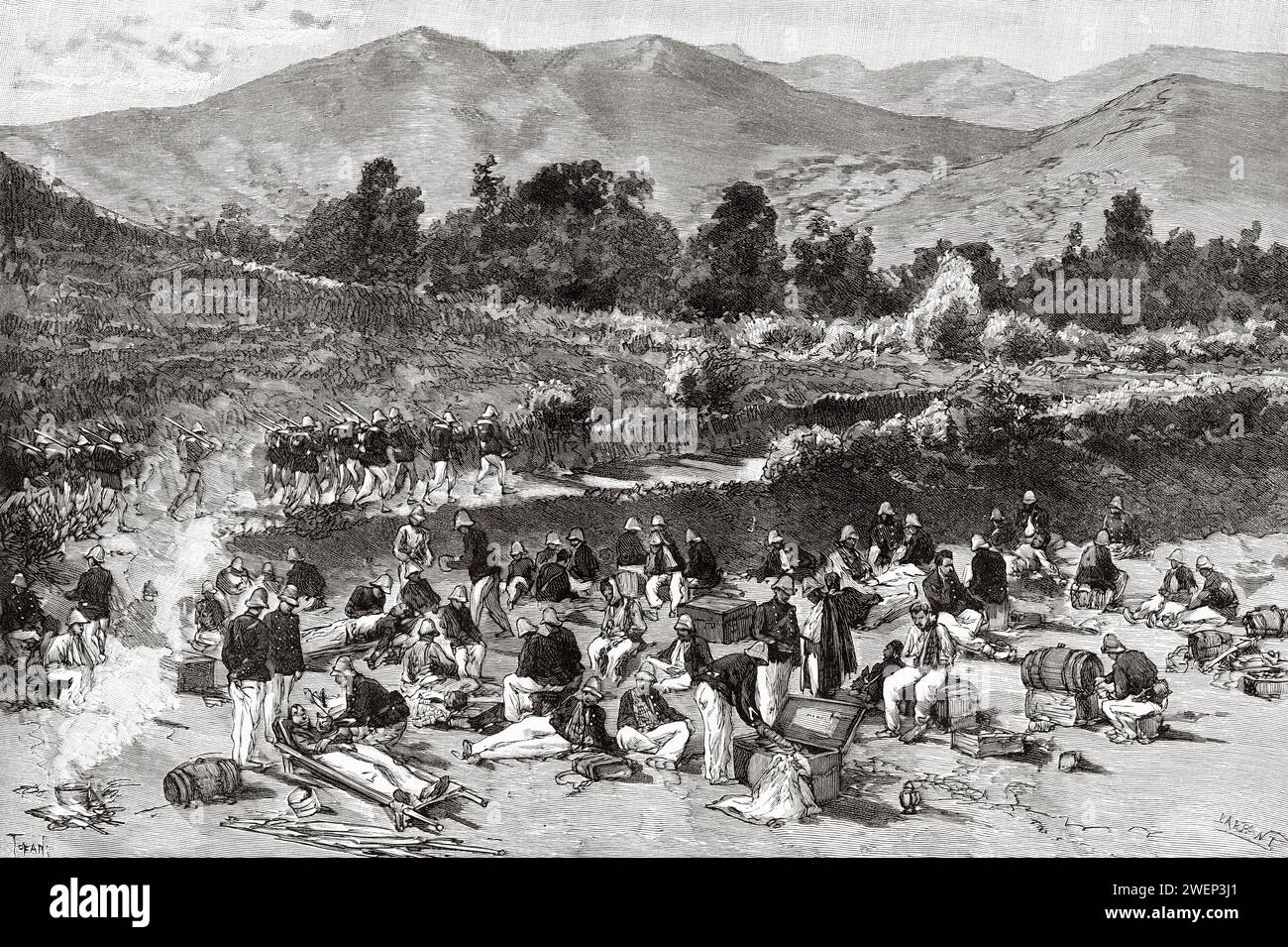 Bac-viai Battlefield, Vietnam, Indochina, Asia. Thirty months in Tonkin ...