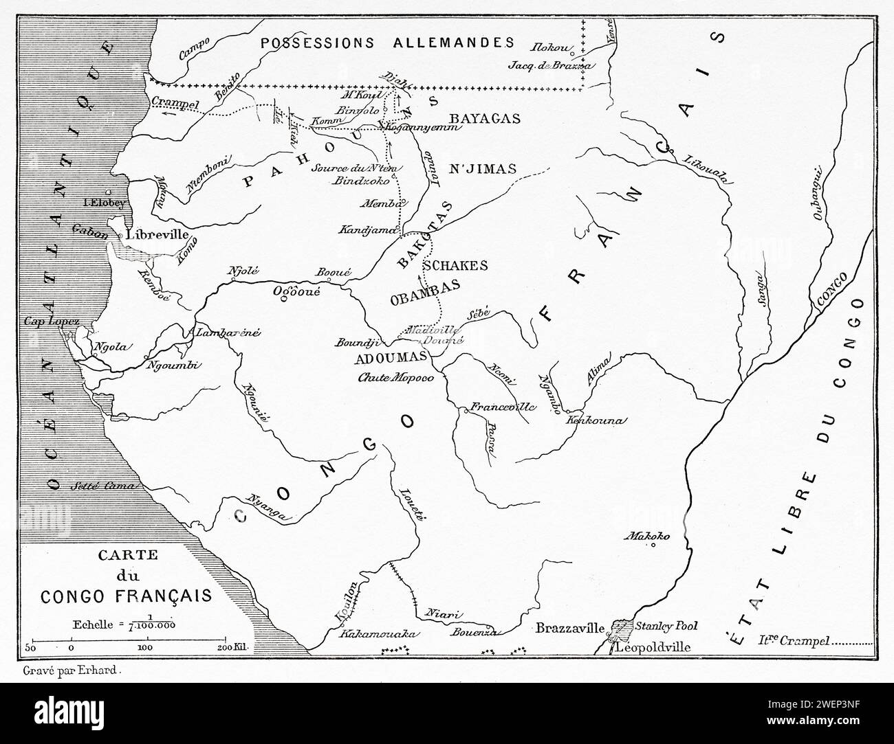 Historical congo map hi-res stock photography and images - Alamy