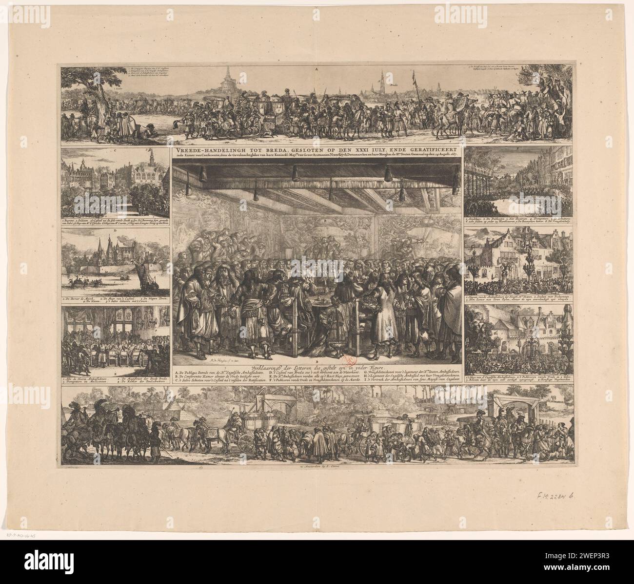 Peace of Breda, 1667, Romeyn de Hooghe, 1689 - 1765 print Peace of ...