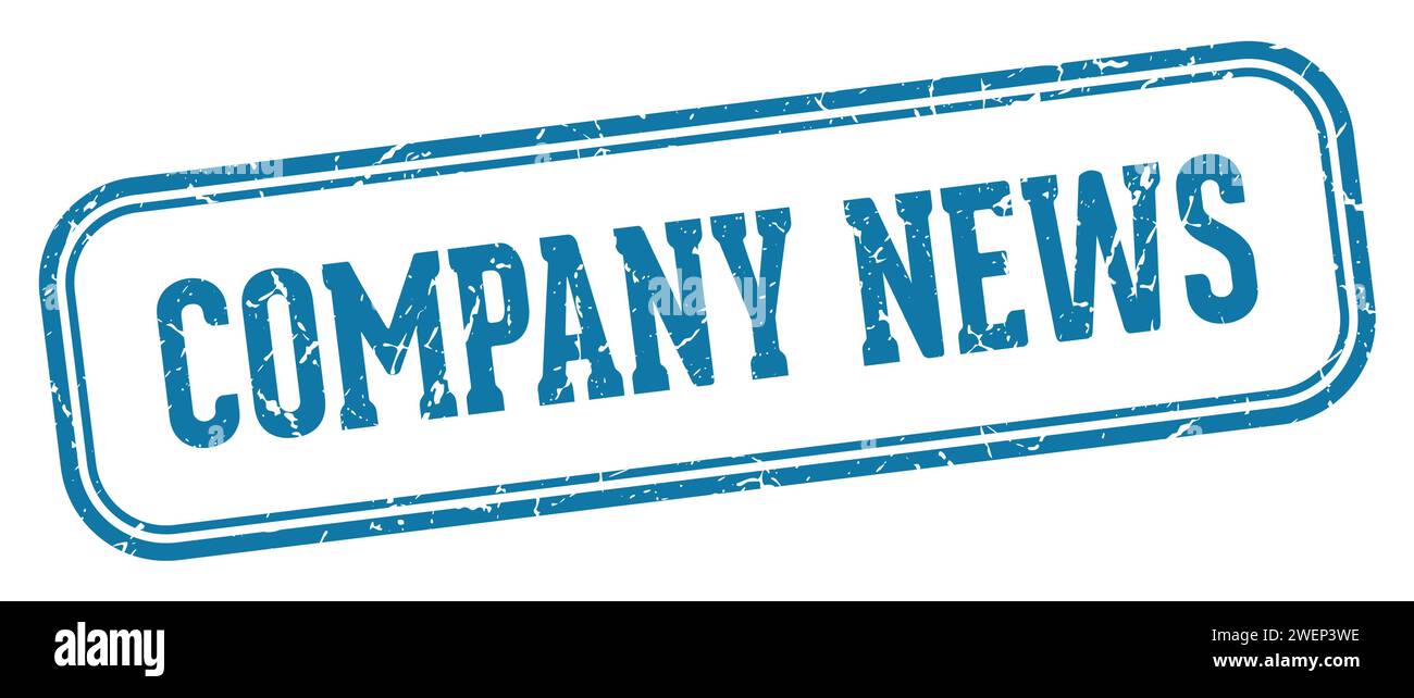 company news stamp. company news rectangular stamp isolated on white ...