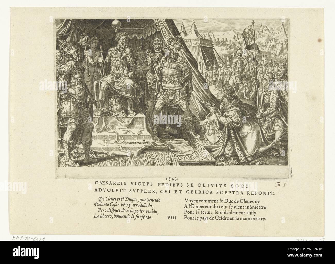 Submission of Willem van Kleef, 1543, no. 8, 1556 print Submission by ...