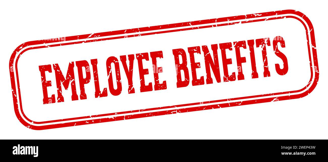 employee benefits stamp. employee benefits rectangular stamp isolated ...
