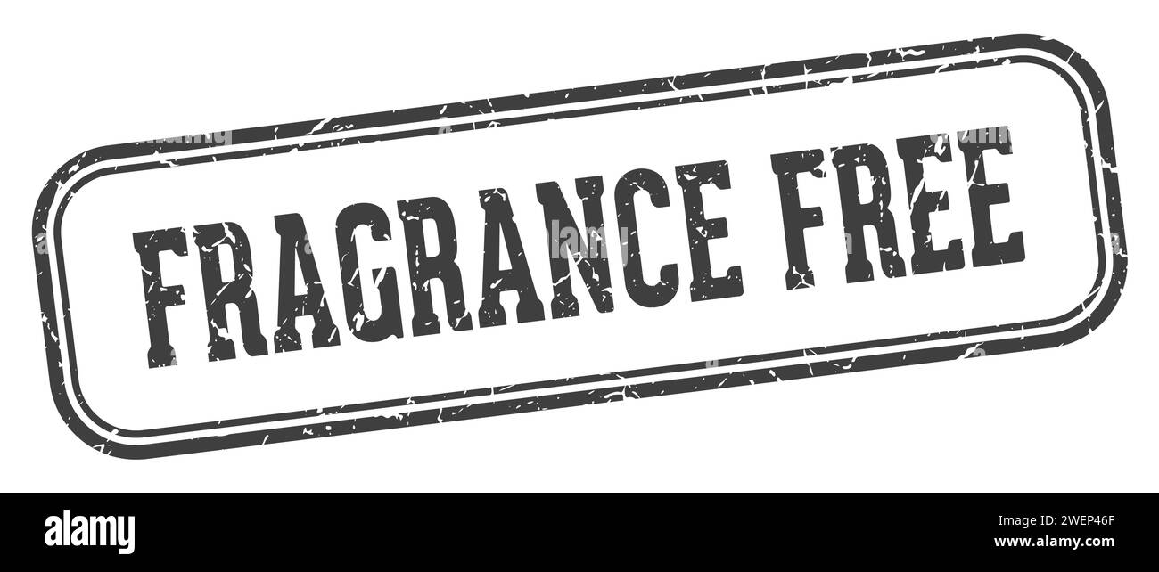 fragrance free stamp. fragrance free rectangular stamp isolated on ...