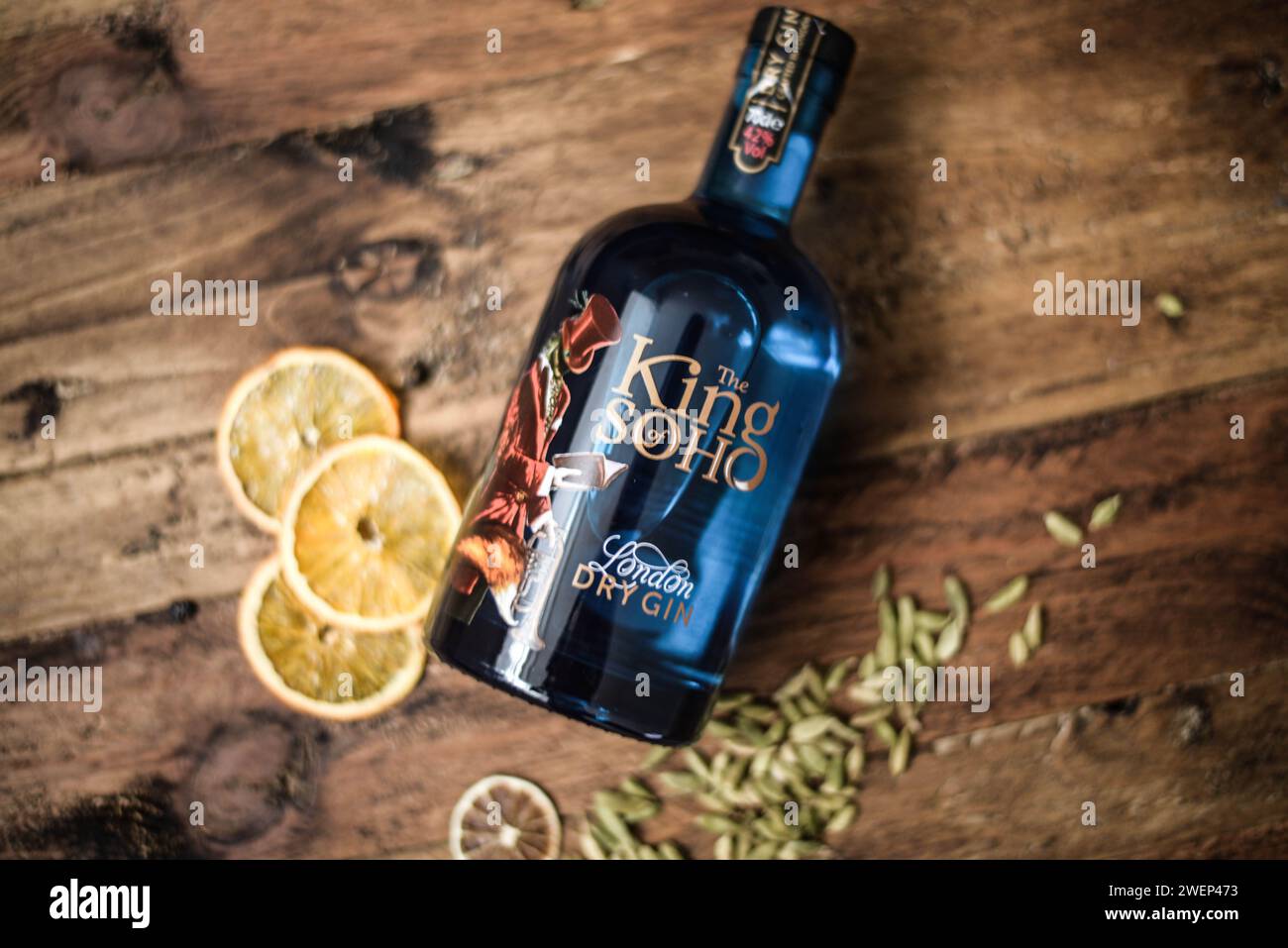 Gin tonic bottle Stock Photo - Alamy