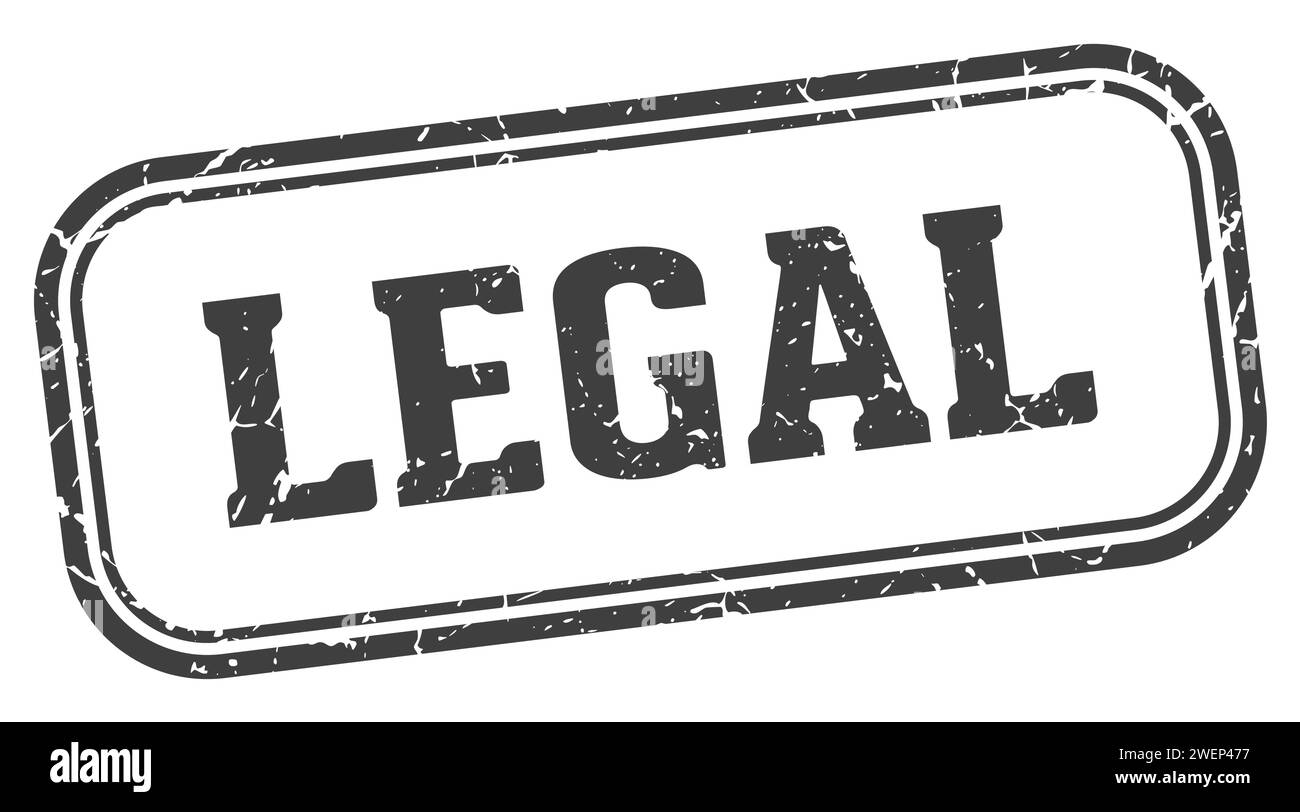 legal stamp. legal rectangular stamp isolated on white background Stock Vector Image & Art - Alamy