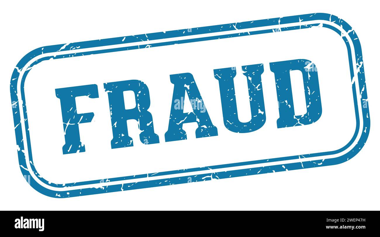 fraud stamp. fraud rectangular stamp isolated on white background Stock ...