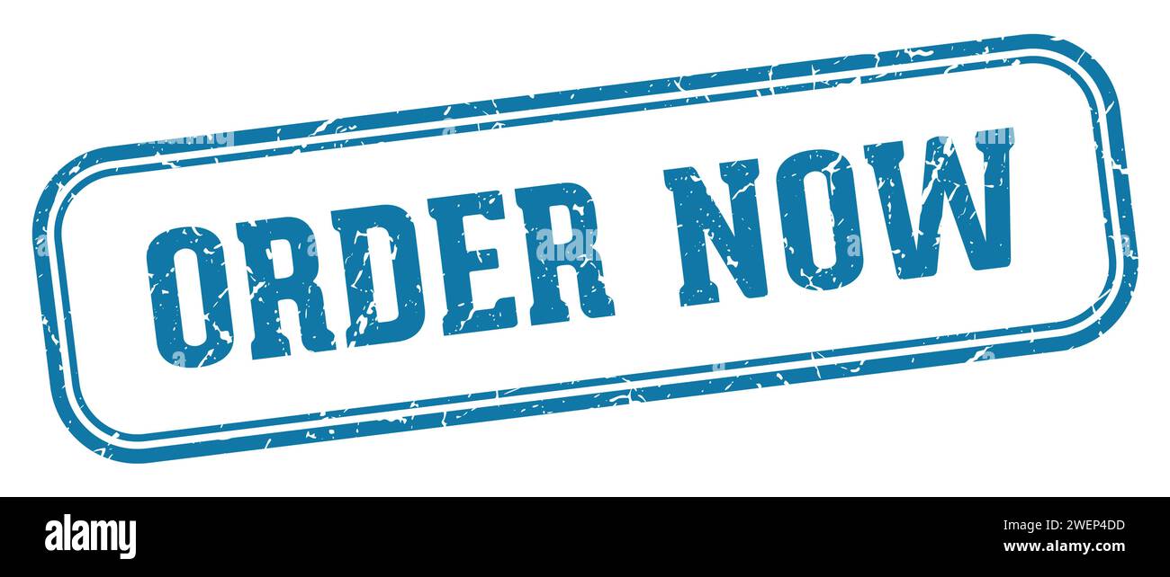 order now stamp. order now rectangular stamp isolated on white ...