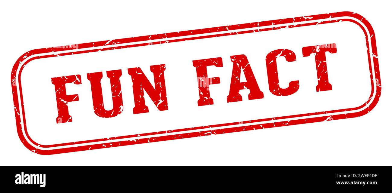fun fact stamp. fun fact rectangular stamp isolated on white background ...