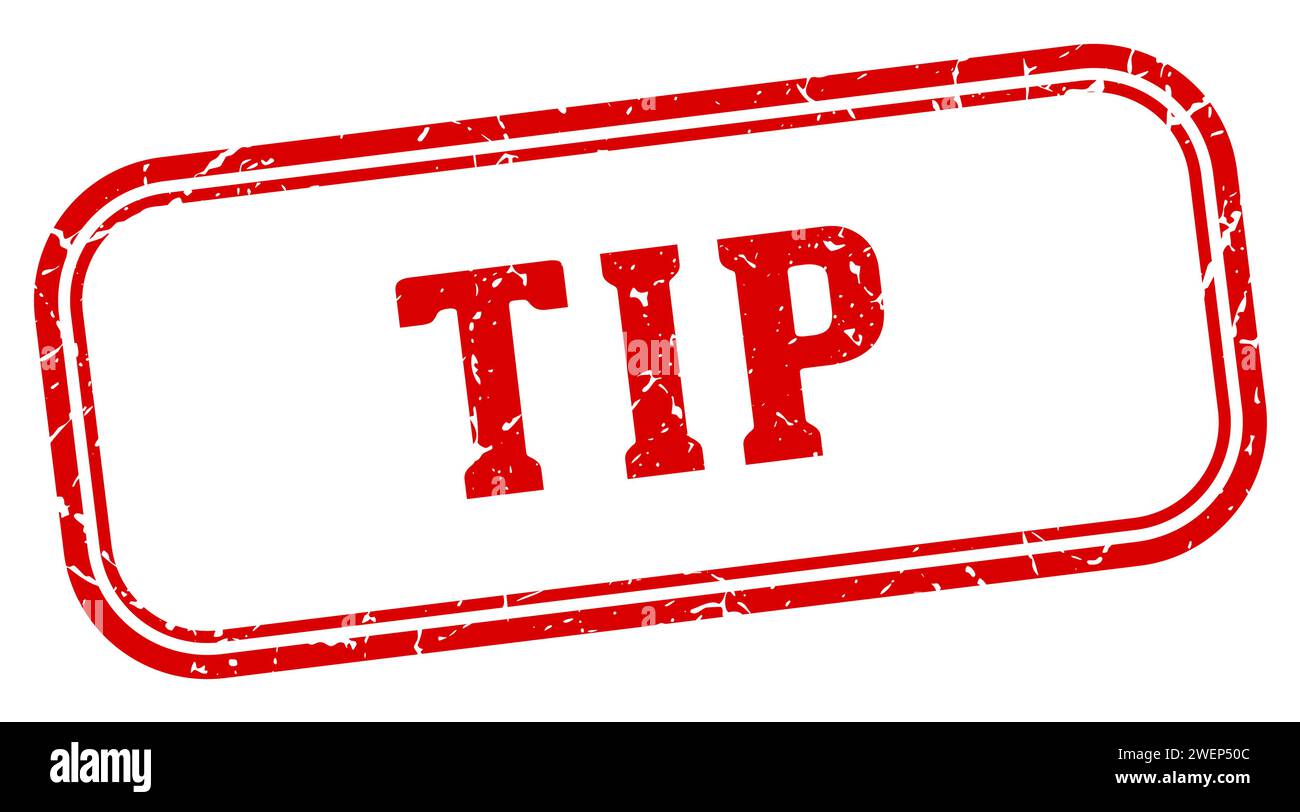 tip stamp. tip rectangular stamp isolated on white background Stock ...