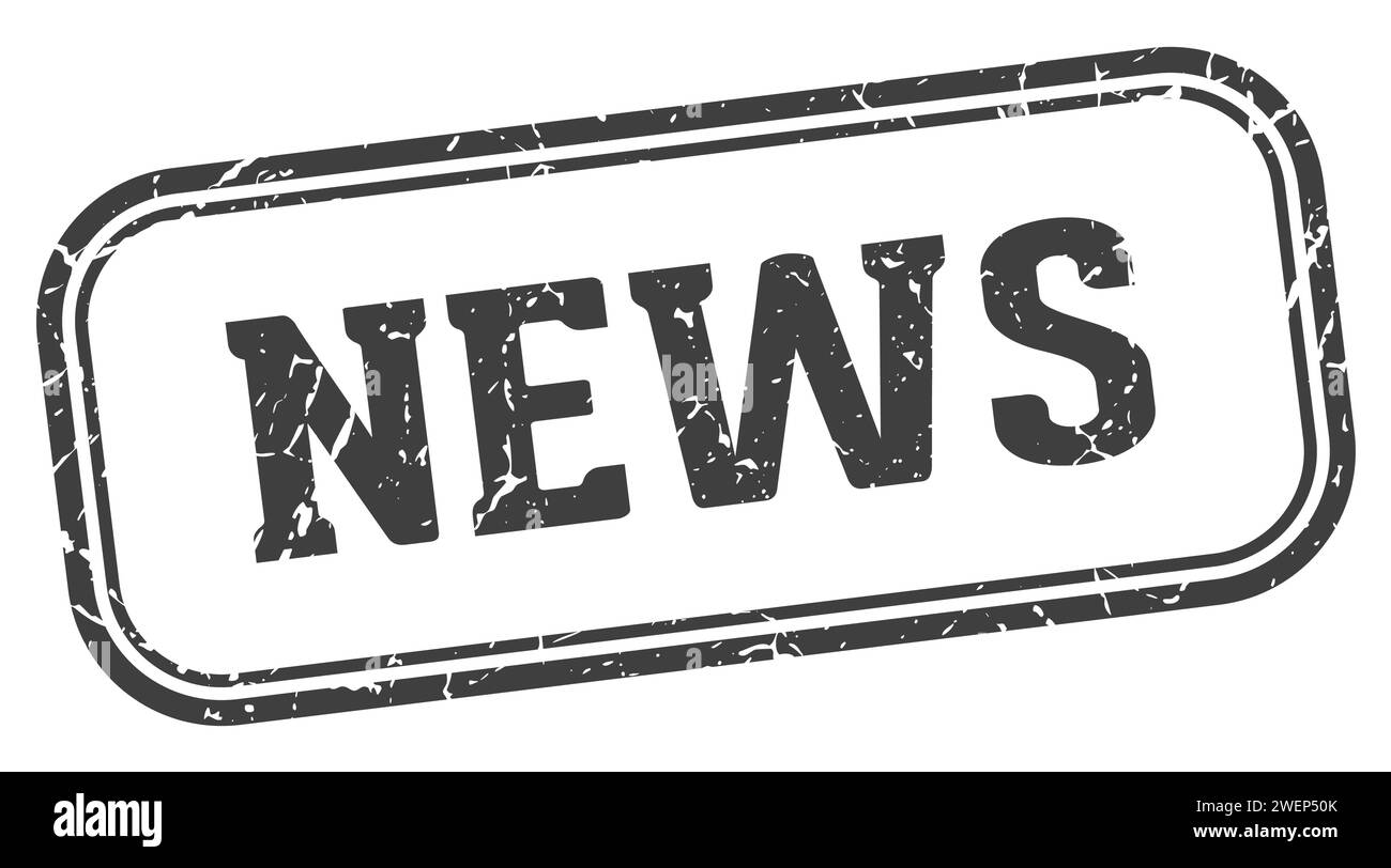 news stamp. news rectangular stamp isolated on white background Stock ...