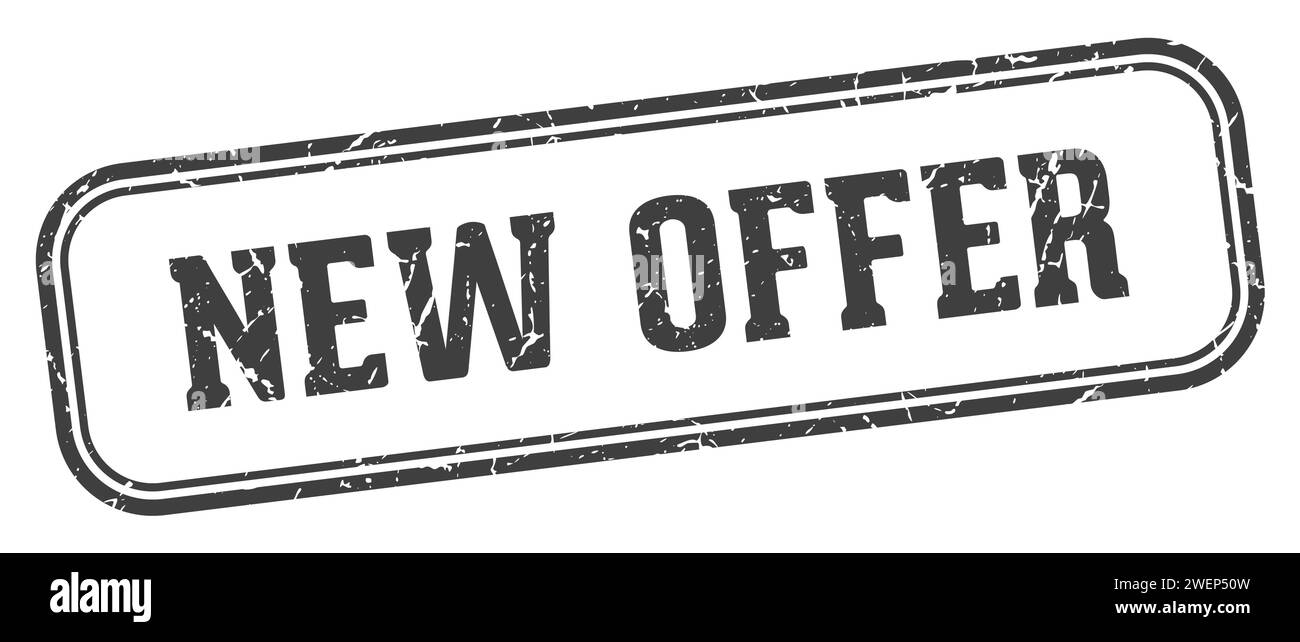 new offer stamp. new offer rectangular stamp isolated on white ...