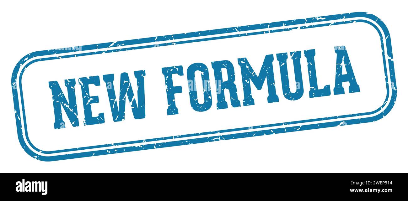 new formula stamp. new formula rectangular stamp isolated on white ...