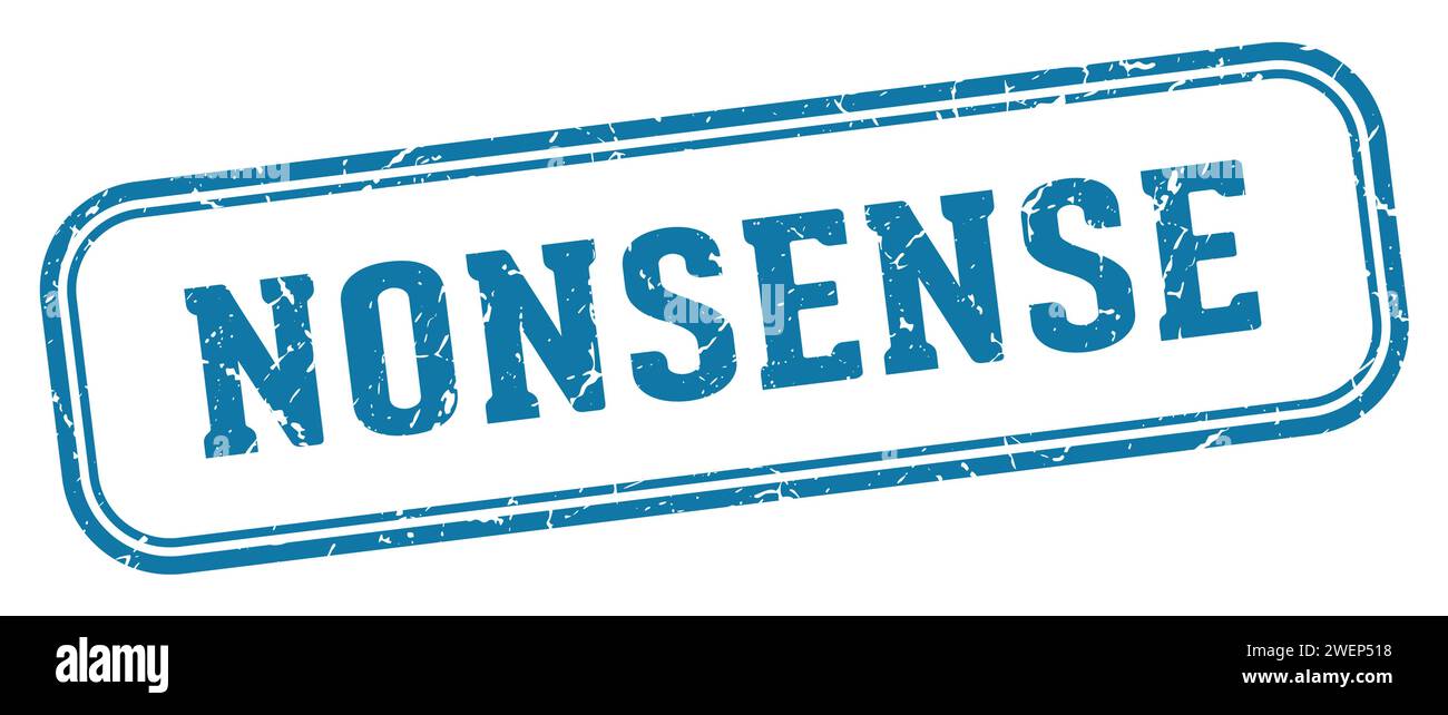 nonsense stamp. nonsense rectangular stamp isolated on white background Stock Vector Image & Art ...
