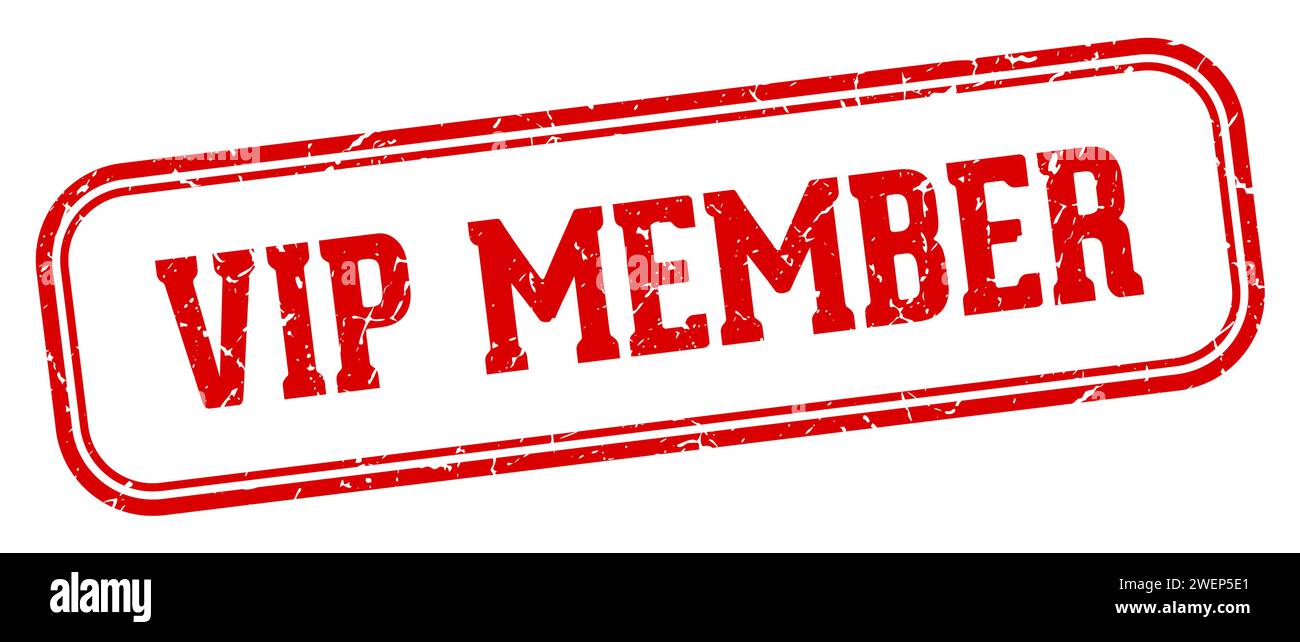 vip member stamp. vip member rectangular stamp isolated on white ...