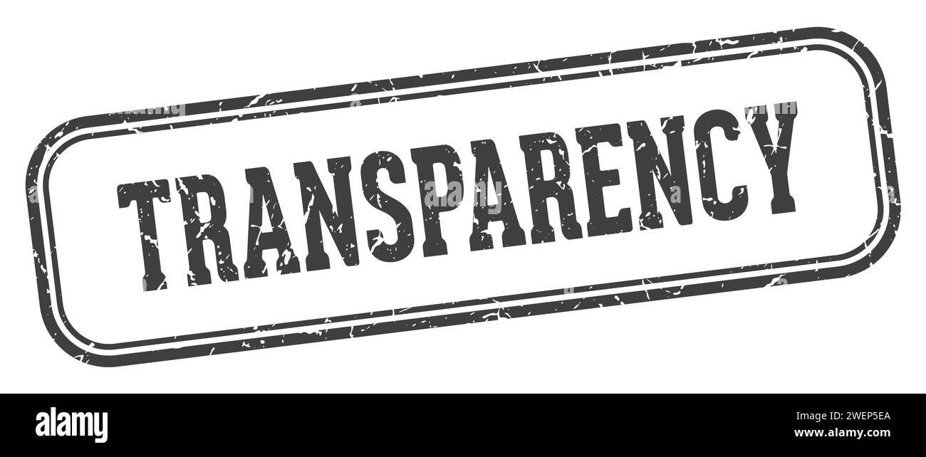 transparency stamp. transparency rectangular stamp isolated on white ...